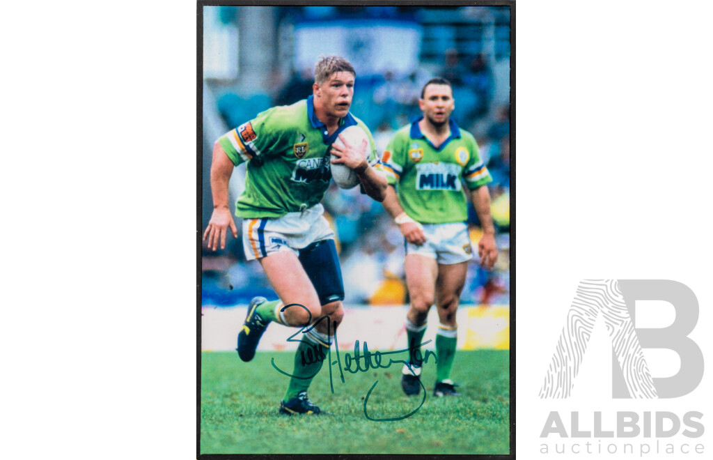 Canberra Raiders Brett Hetherington - Lot 1609045 | ALLBIDS
