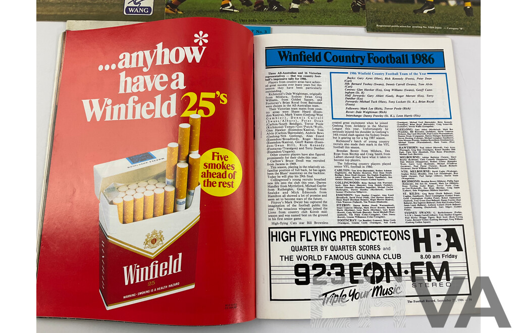 Five Vintage AFL Magazines Including - Lot 1620946 | EHVA