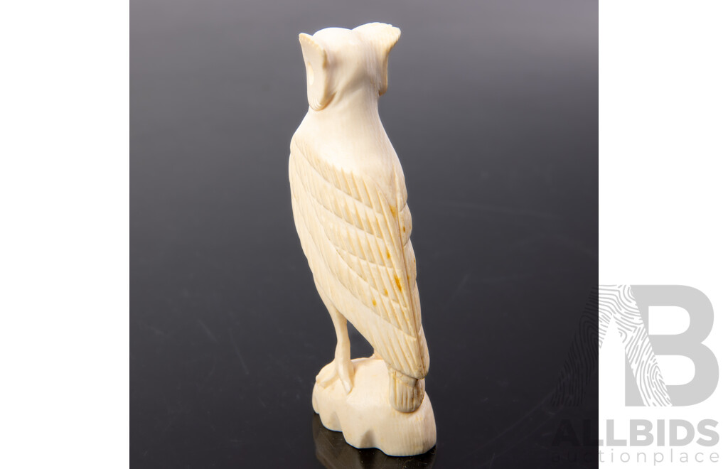 Vintage Chinese Carved Ivory Owl - Lot 1615066 | ALLBIDS