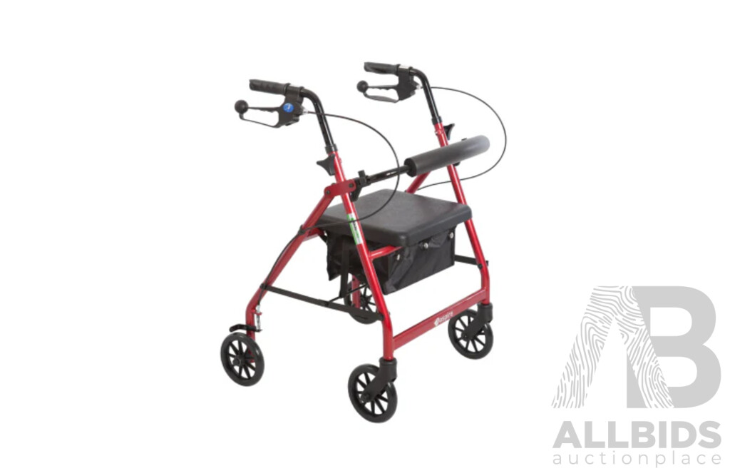 ASPIRE 4 Wheel Rollator Walker - Lot 1613229 | ALLBIDS