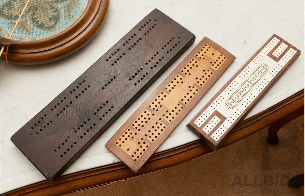 Collection Three Antique Cribbage - Lot 1614642 | ALLBIDS
