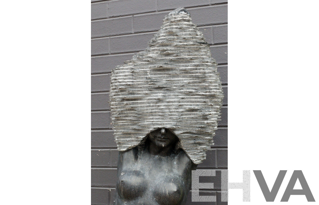 Stylized Female Stone Sculpture - Lot 1613746 | EHVA