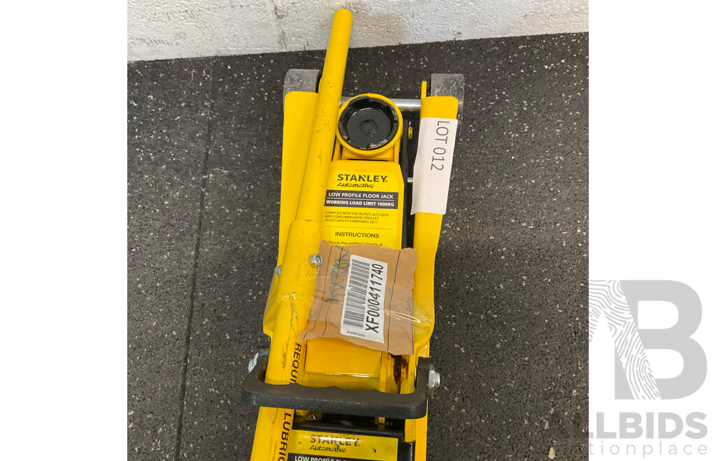 Stanley Low Profile Floor Jack - Lot 1615279 | ALLBIDS