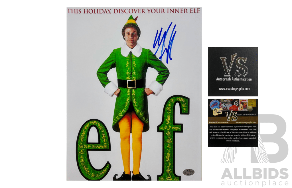 Will Ferrell Signed Elf 11x14 Photo - Lot 1615414 | ALLBIDS