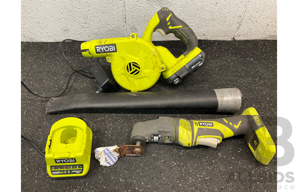 RYOBI One+ 18V Blower (R18TB), - Lot 1616918 | ALLBIDS