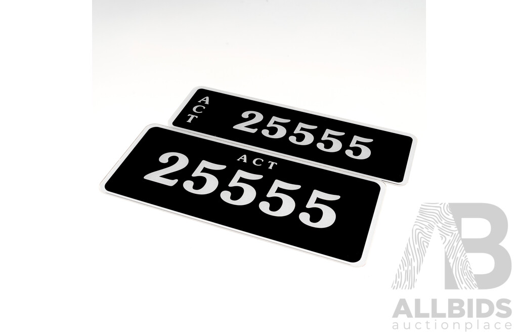 ACT 5- Digit Number Plate 25555 - Lot 1621700 | CARBIDS