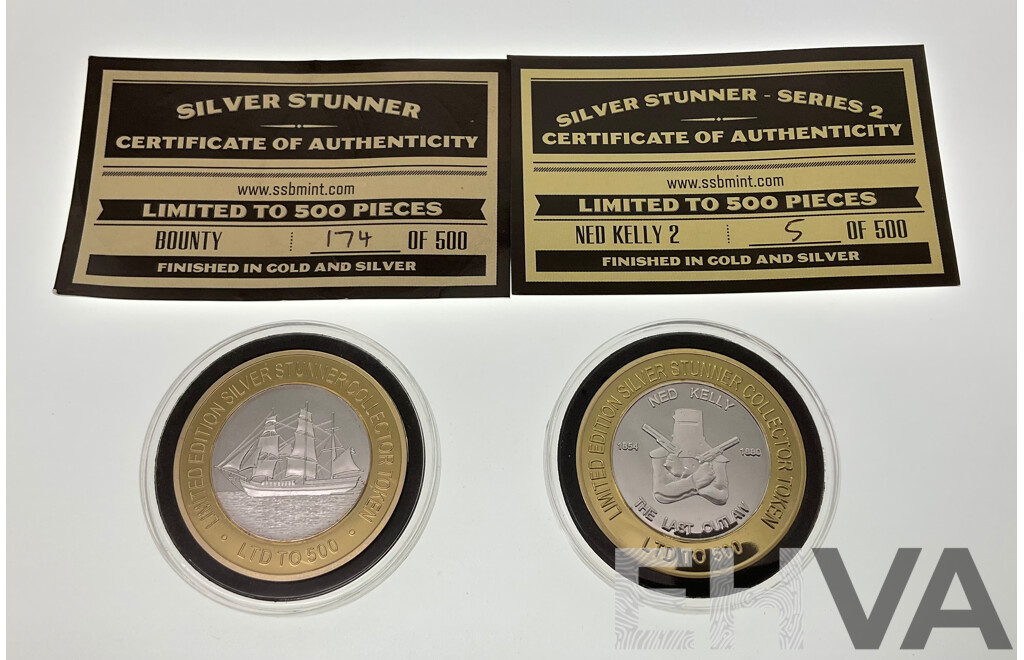 Two Australian Silver Stunner Tokens - Lot 1636223 | EHVA
