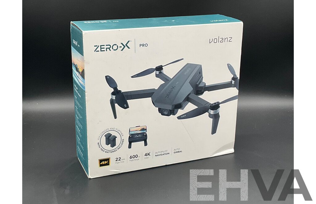 ZERO X Pro Volanz 4K Drone - Lot 1634343 | EHVA